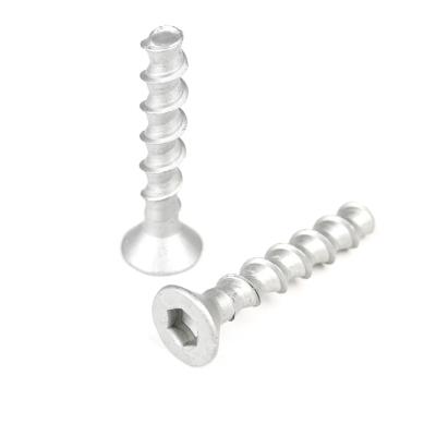 China M8 60mm Stainless Steel Anchor Bolt Sus410 Hex Socket Flat Head Self Drilling Concrete Screw for sale