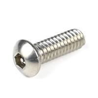 China Stainless Steel 304 Button Head Allen Tamper Resistant Hex Full Thread Machine Screws for sale