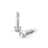 China SCM435 Unitek Sus304 Sus410 Hex Washer Self Drilling Screw St6.3x25 for Fiber Cement Board for sale