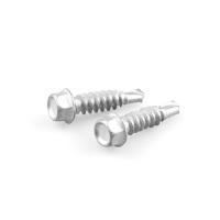 China SCM435 Unitek Sus304 Sus410 Hex Washer Self Drilling Screw St6.3x25 for Fiber Cement Board for sale