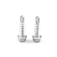 China SCM435 Unitek Sus304 Sus410 Hex Washer Self Drilling Screw St6.3x25 for Fiber Cement Board for sale
