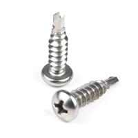 China Stainless Steel Self-Tapping Screw Drill Tail Self Drilling Screws 410 SS Cross Drive Pan Head for sale