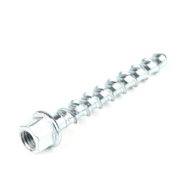China M8 Steel Hex Flange Head Vertical Concrete Threaded Rod Hanger Screw for Ceiling Fixing for sale