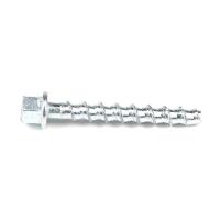 China M8 Steel Hex Flange Head Vertical Concrete Threaded Rod Hanger Screw for Ceiling Fixing for sale