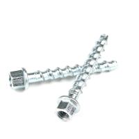 China M8 Steel Hex Flange Head Vertical Concrete Threaded Rod Hanger Screw for Ceiling Fixing for sale