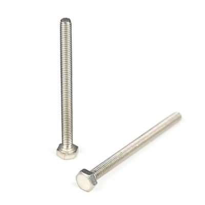 China Stainless Steel A4 316 Full Thread Hex Din 933 Bolt Solar Fastener Machine Bolt M4x50 for sale