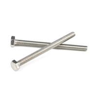 China Stainless Steel A4 316 Full Thread Hex Din 933 Bolt Solar Fastener Machine Bolt M4x50 for sale