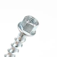 China HEX Flange ZINC Plated Carbon Steel Concrete Masonry Screw Anchors for Ceiling System for sale