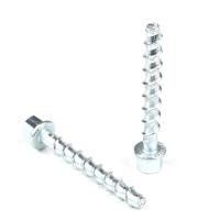China HEX Flange ZINC Plated Carbon Steel Concrete Masonry Screw Anchors for Ceiling System for sale