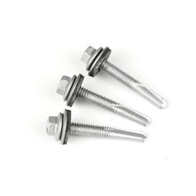 China GB Hex Flange Head Tek Roof Screw Ruspert Bimetallic Bi-Metal Self Drilling Screw St5.5 for sale