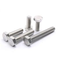 China 304 Stainless Steel SS Hex Head Bolts Full Thread A2-70 Din933 Bolt M12 M14 M16 M18 M20 for sale