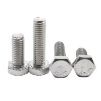 China M4 M5 M6 M8 M10 Stainless Steel A2 Hex Drive Bolts Din933 for Solar System Mounting for sale