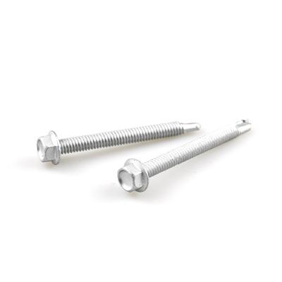 China Unitek Bimetallic Hex Flange Head Screws ST6.3-20x65 Ruspert Self-Drilling Flat Head for sale