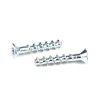 China Installation Carbon Steel White Zinc Plated Torx Countersunk Self Drilling Concrete Anchor Bolt Screws for sale