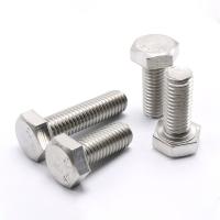 China M4 M5 M6 M8 M10 Stainless Steel A2 Hex Drive Bolts Din933 for Solar System Mounting for sale