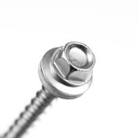 China Customized Plain Finish Hex Decking Screw for Camping Star Stainless Steel Black Zinc Plate for sale