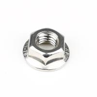 China Customizable and Durable DIN6923 Stainless Steel Serrated Hex Flange Self Locking Nut for sale