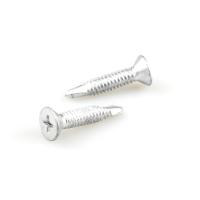 China Stainless Steel 410 316 Bi-Metal Flat Head Phillips Self Drilling Screw ST4.8x25 for sale