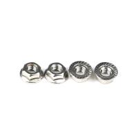 China Customizable and Durable DIN6923 Stainless Steel Serrated Hex Flange Self Locking Nut for sale