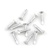 China Stainless Steel 410 316 Bi-Metal Flat Head Phillips Self Drilling Screw ST4.8x25 for sale