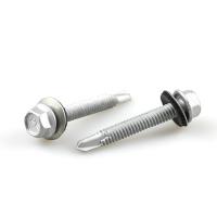 China Bi Metal Hex Head Epdm Drilling Screw for Custom Scm435 Carbon Steel Stainless Steel for sale