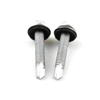 China Bi Metal Hex Head Epdm Drilling Screw for Custom Scm435 Carbon Steel Stainless Steel for sale