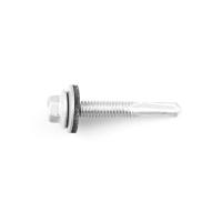 China Ss304 Bimetal Drilling Screw DIN7504K Flange Hexagonal Self Drilling Self Tapping Screw With Epdm Washer for sale