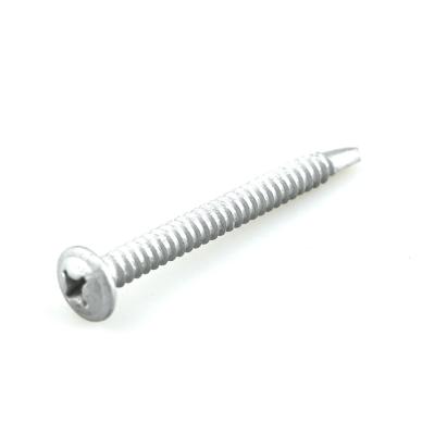 China Installation Stainless Steel SS304 Bi-Metal Bimetallic Wafer Head 60mm Length Self Drilling Screw ST5.5 For Metal Sheet for sale