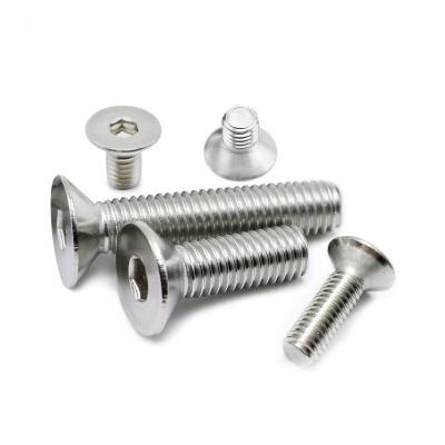 China Sale DIN Standard Stainless Steel Allen Key Bolts with Socket Round Flat Countersunk Head for sale