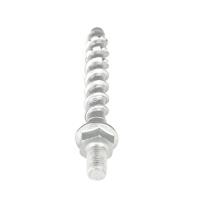 China ZINC Finish M10 Hex Flange Head Framing Bolts for Subway Tunnels 12mm Concrete Screws for sale