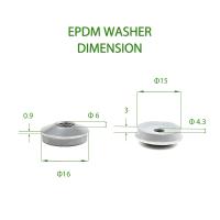 China ZINC Stainless Steel Grey Epdm Non-slip Rubber Washer Drill Tail Composite Waterproof Gasket for sale