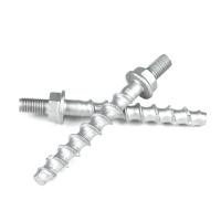 China ZINC Finish M10 Hex Flange Head Framing Bolts for Subway Tunnels 12mm Concrete Screws for sale