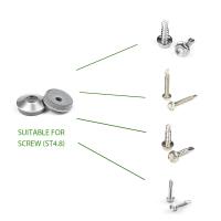 China ZINC Stainless Steel Grey Epdm Non-slip Rubber Washer Drill Tail Composite Waterproof Gasket for sale