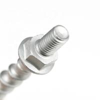 China ZINC Finish M10 Hex Flange Head Framing Bolts for Subway Tunnels 12mm Concrete Screws for sale
