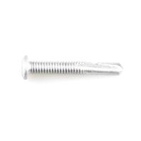 China Plain Finish Stainless Steel Carbon Steel Scm435 Ruspert Tek Bi Metal Wafer Head Cross Driver Drilling Screw for sale