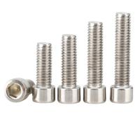 China GB Standard M3-M12 304 Stainless Steel Hex Socket Fillister Cap Head Threaded Bolt A2-70 for sale