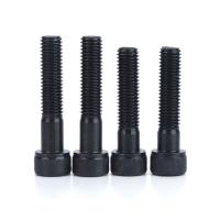 China Blackened Alloy Steel Cap Head Hex Socket Din912 Allen Bolt for Trucks M2-M6 Grade 12.9 for sale