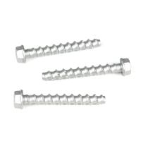 China Flat Head Hex Flange Stainless Steel Masonry Concrete Screw Anchors Bolts for Facade Suspension System for sale