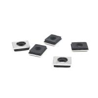 China 304 Stainless Steel Square Epdm Roofing Rubber Black Bonded Sealing Washer Rubber Gasket for sale