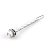 China Hex Flange Bimetal Screw With Epdm Washer Metal Self Drilling Screw for Installation for sale