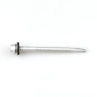 China Hex Flange Bimetal Screw With Epdm Washer Metal Self Drilling Screw for Installation for sale