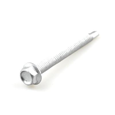 China Custom Hex Flangle Head Bi Metal Screws Stainless Steel Roofing Screws 65mm and Durable for sale