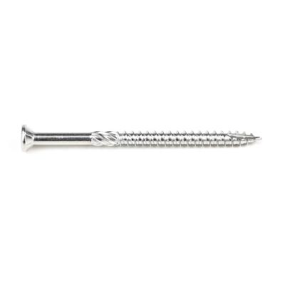 China Pan Head 60mm Wood Deck Screws With Nibs for Long-lasting Wood Floor Installation for sale