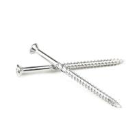 China Pan Head 60mm Wood Deck Screws With Nibs for Long-lasting Wood Floor Installation for sale