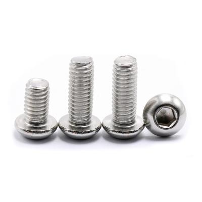 China ISO 7380 A2 70 Stainless Steel Allen Bolt M6 M8 M10 Sus304 Bolt Button Head Hex Socket for sale