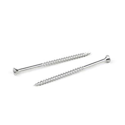 China 75mm Pozidriv Drive Phillips Countersunk Head Chipboard Screws for Wood Construction for sale