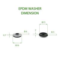 China Black Stainless Steel Rubber Bonded Sealing Gasket Washer for Hex Self Drilling Screw for sale