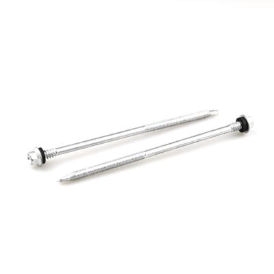 China Lengthening Hex Head Stainless Steel Bi-Metal Roofing Tek Screws for Easy Installation for sale