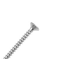 China Customized Flat Head Double Countersunk Chipboard Screws for Wood Deck Plain Finish for sale