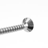 China Customized Flat Head Double Countersunk Chipboard Screws for Wood Deck Plain Finish for sale